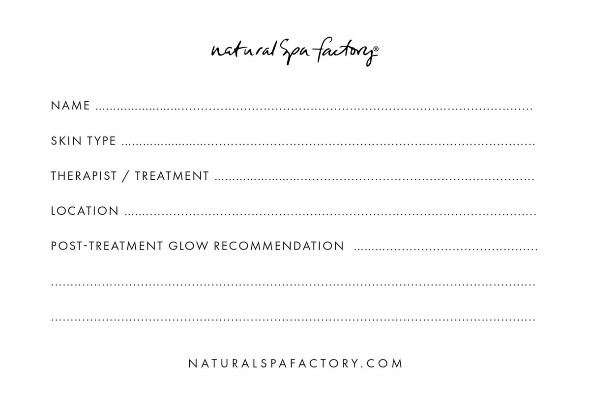 Recommendation Card – Natural Spa Factory