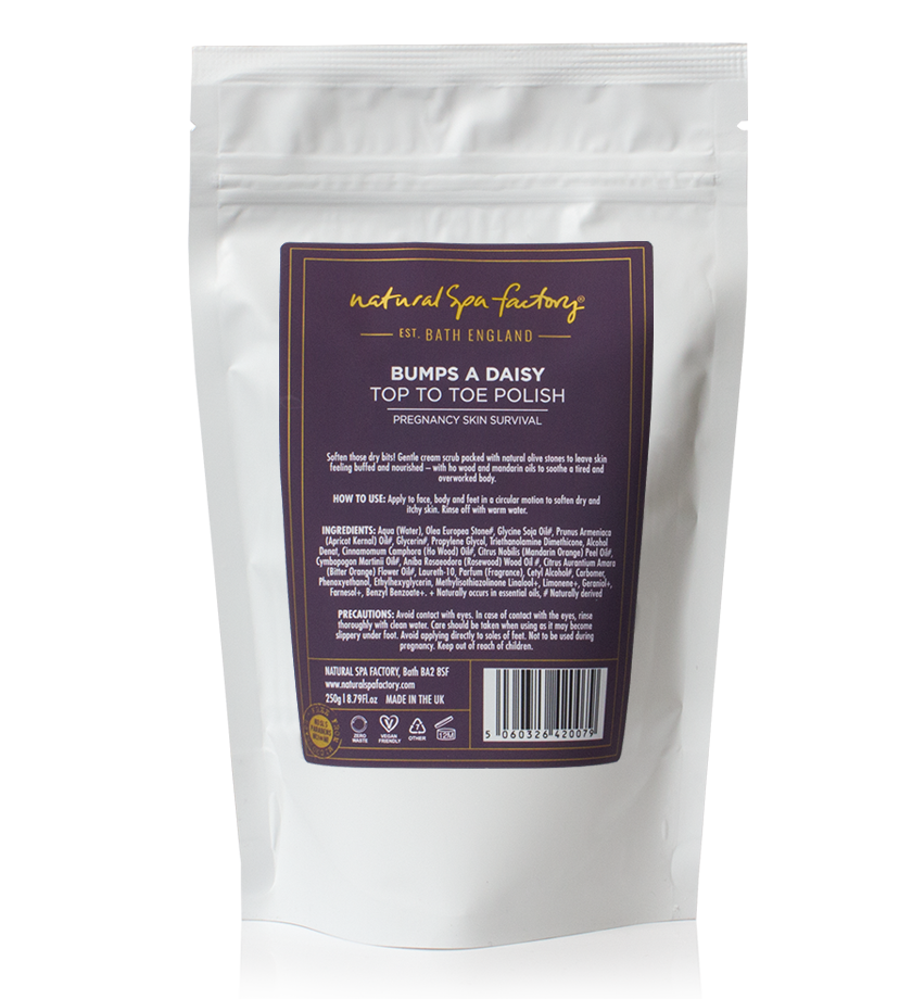 Pregnancy Scrub - Bumps a Daisy | Natural Spa Factory
