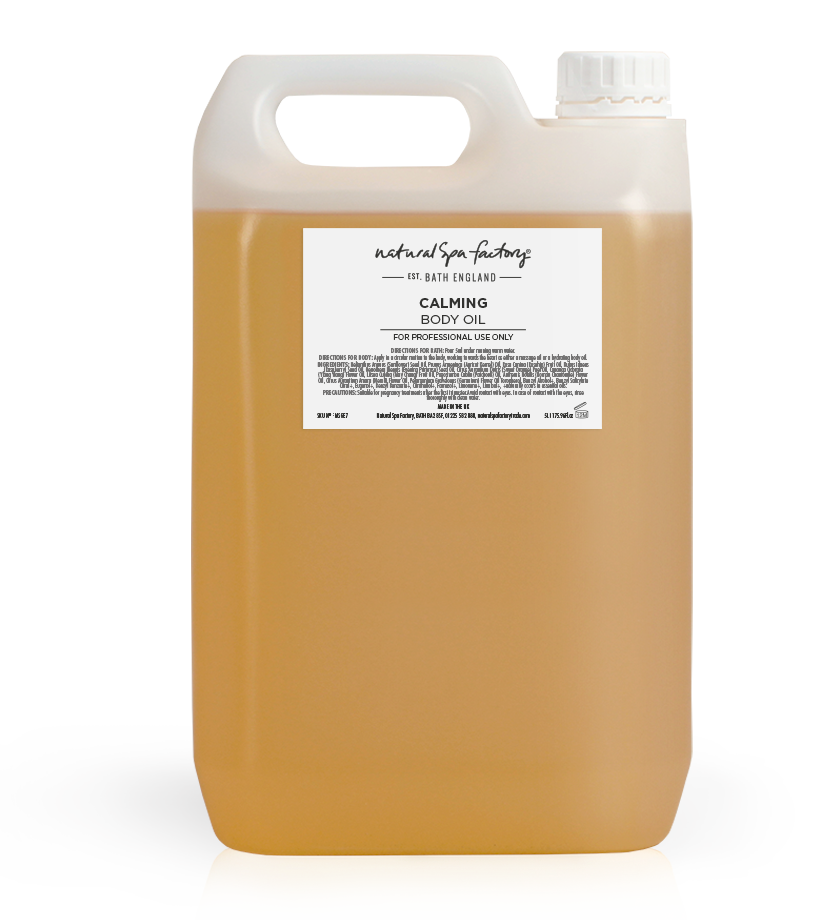 Calming Massage Oil (5 Litres) | Body Oils | Natural Spa Factory Trade