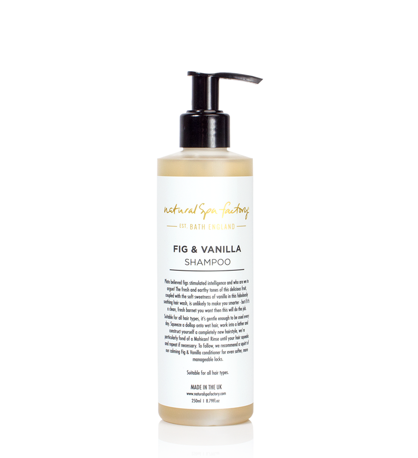 Fig & Vanilla Natural Sulphate Free Hair Shampoo | Natural Spa Factory