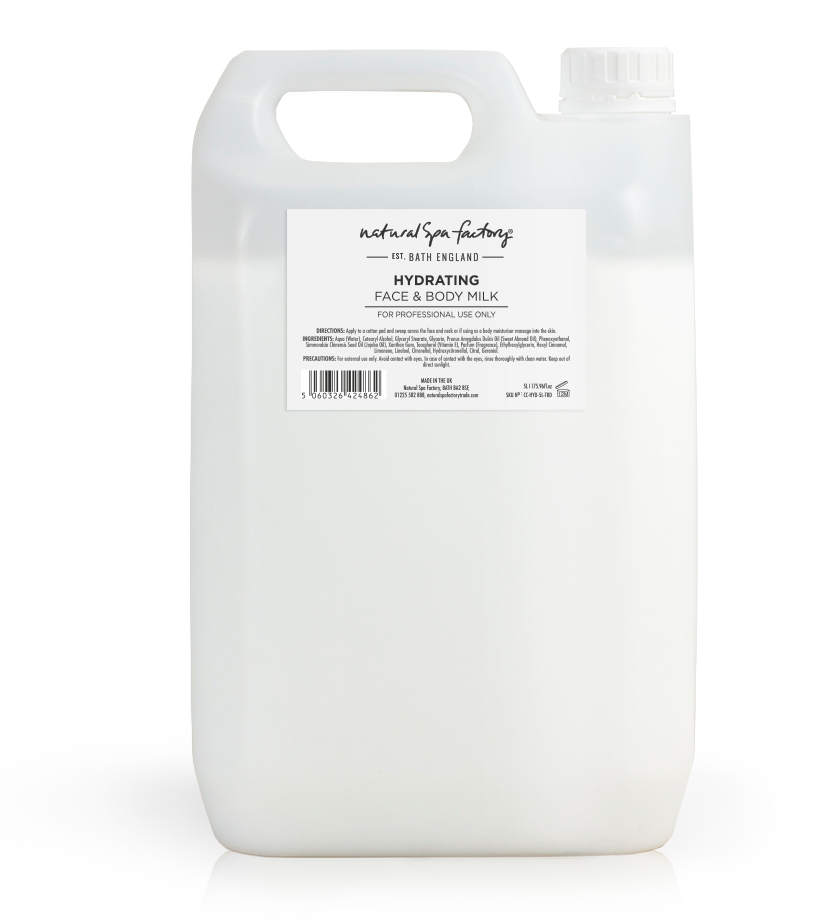 Hydrating Body Milk (5 Litre) | Natural Spa Factory Trade
